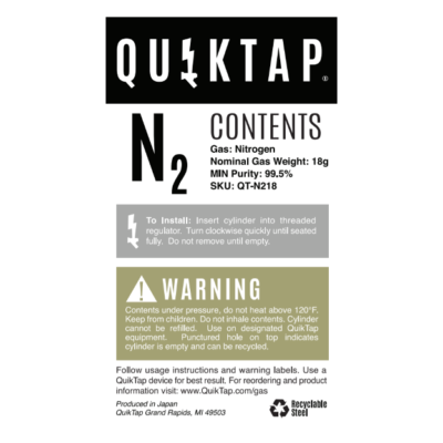 18g Nitrogen | 12 Pack – QuikTap®