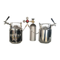 Dual Bulk Gas Ball Lock Assembly w/Taprite CO2 Regulator and Check ...