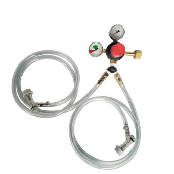 Dual Bulk Gas Ball Lock Assembly w/Taprite CO2 Regulator and Check ...